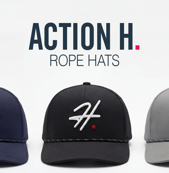 Men's Golf Hats | Action H Rope Hats | Hoolie Golf – HOOLIE